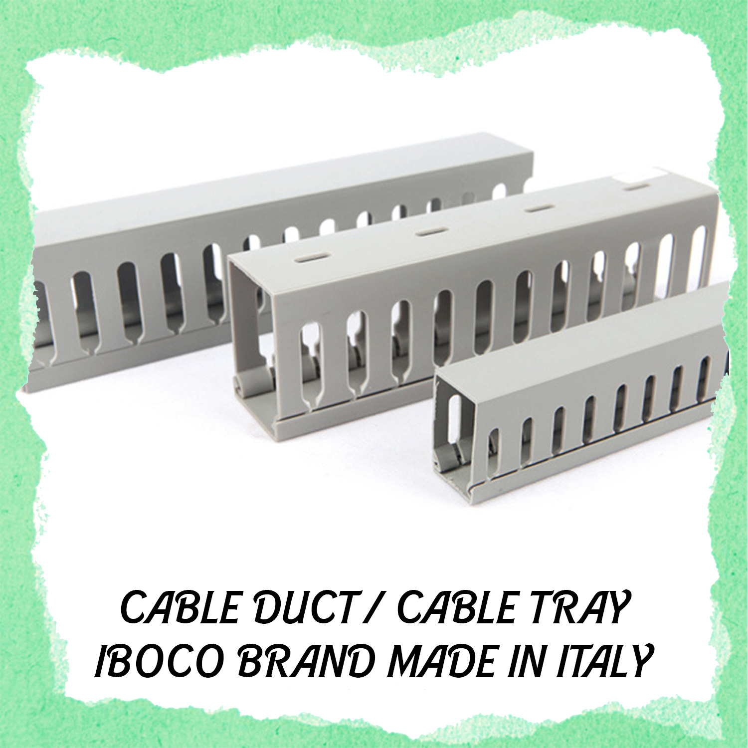 CABLE DUCT/CABLE TRAY 1meter (IBOCO BRAND MADE IN ITALY & KELEVER BRAND ...