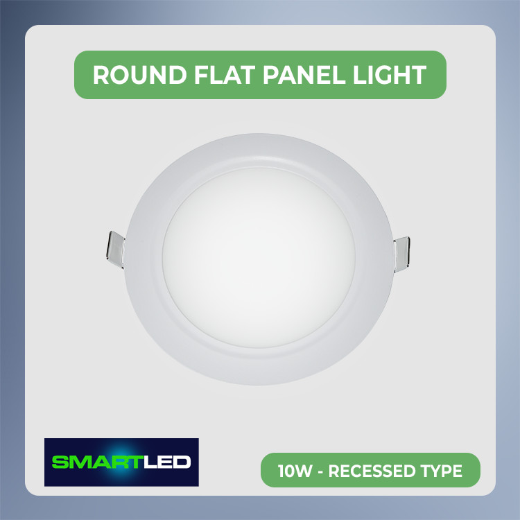 SmartLedPH Round Flat Panel Light 10Watts 6500K / 3000K - Recessed Type ...