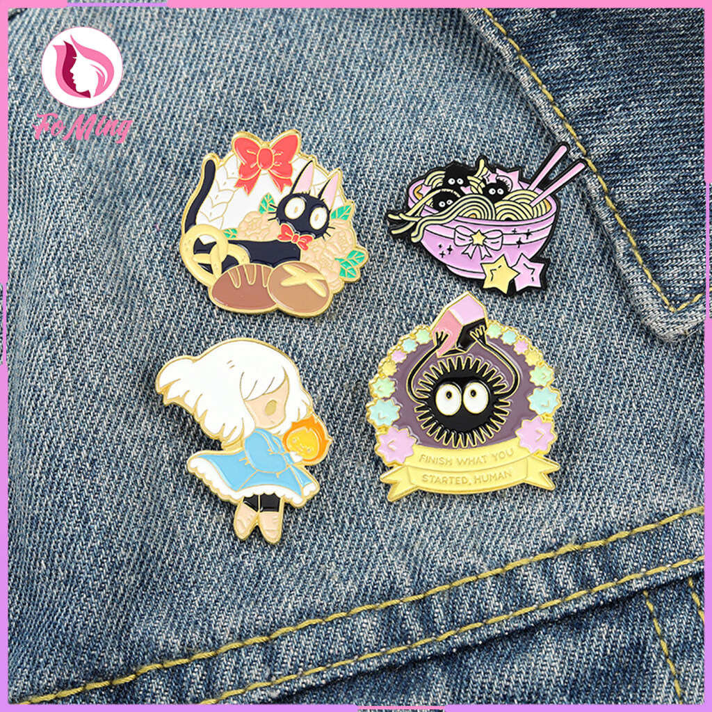 FoMing Mini Anime Brooch Pins Set Cute Lapel Pins for Women Men Bags ...