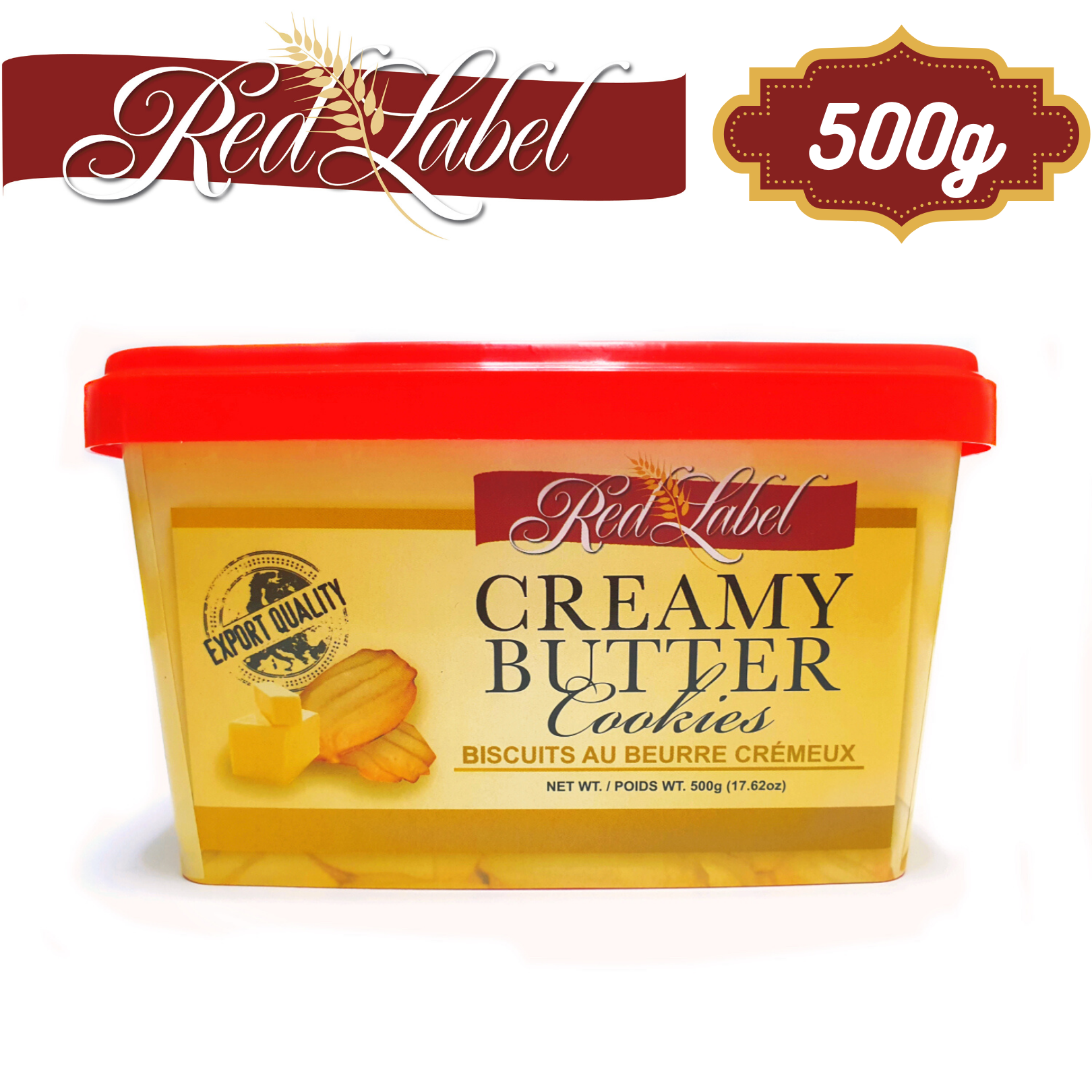 Red Label Creamy Butter Cookies (500g) Delicious Sweet Snack ...