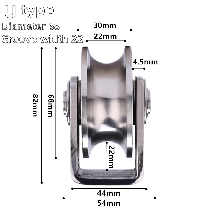 304 Stainless Steel Sliding Gate Roller Wheel Heavy Duty Gate Bearing ...