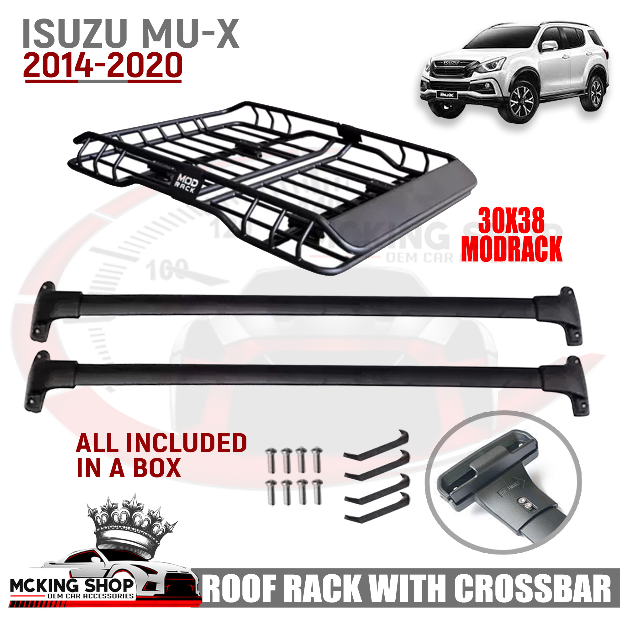 Isuzu Mu-x / Mux 2014-2020 MODRACK Steel Roof Rack / Roofrack Top Load ...