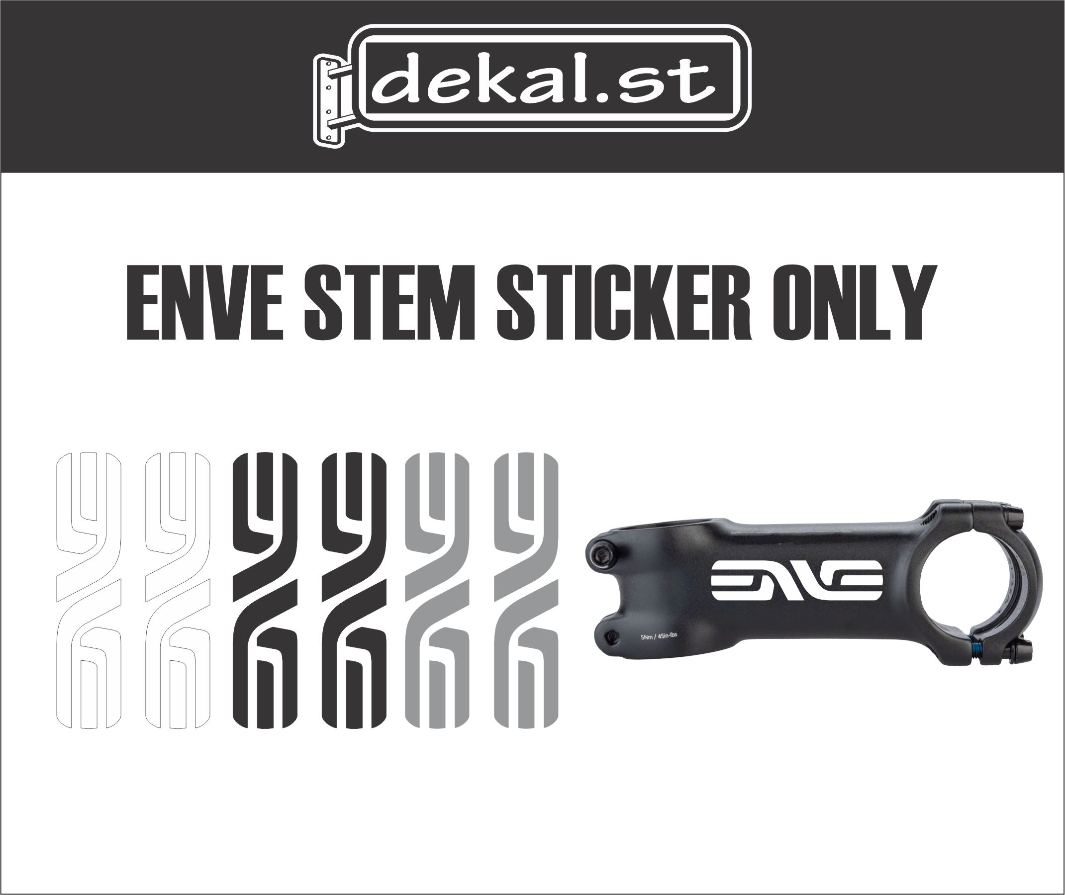 Enve Stem cut out sticker only | Lazada PH