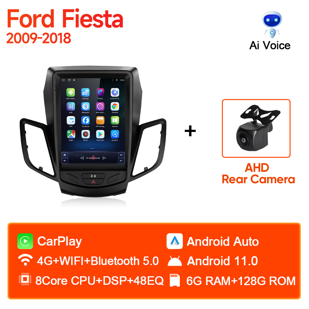 JIUYIN 9.7 inch Tesla Style Vertical Screen Android 12 Car Head Unit ...