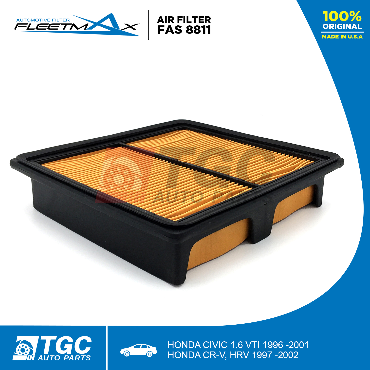 Fleetmax Air Filter / Air Cleaner HONDA CIVIC 1.6 VTI 1996 -2001 ...
