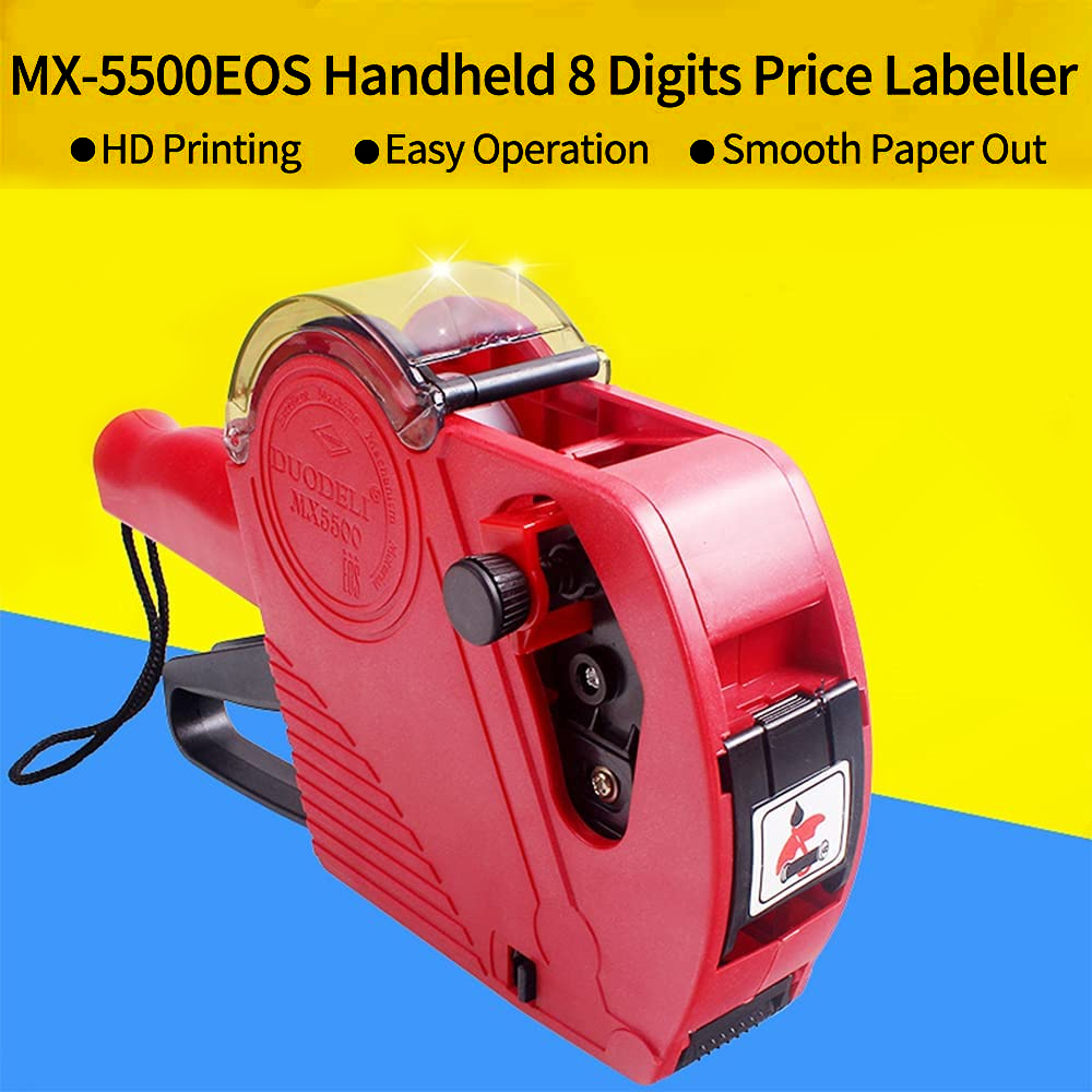 MX-5500EOS Handheld 8 Digits Price Labeller Label Maker Pricing Machine ...