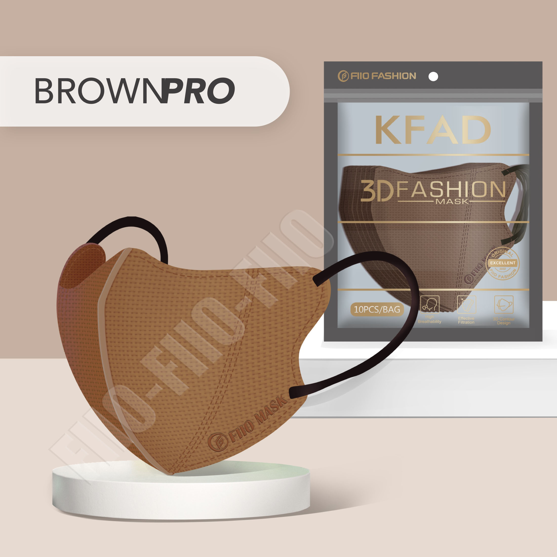 【Fiio Fashion】3D Face Mask Nanofiber Filter Face Mask KF94 Mask Medical ...