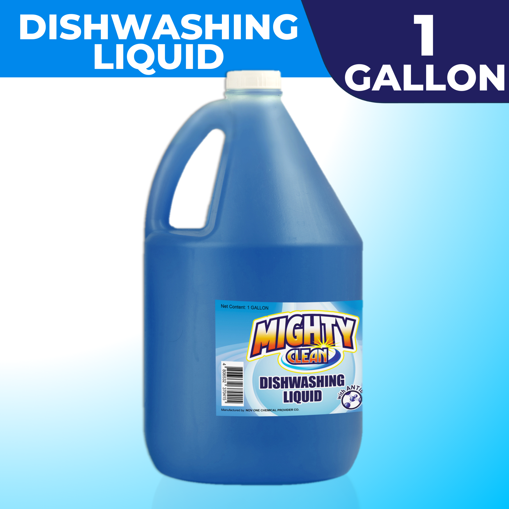 Mighty Clean Dishwashing Liquid Blue Antibacterial - (DWL blue) - 1 ...