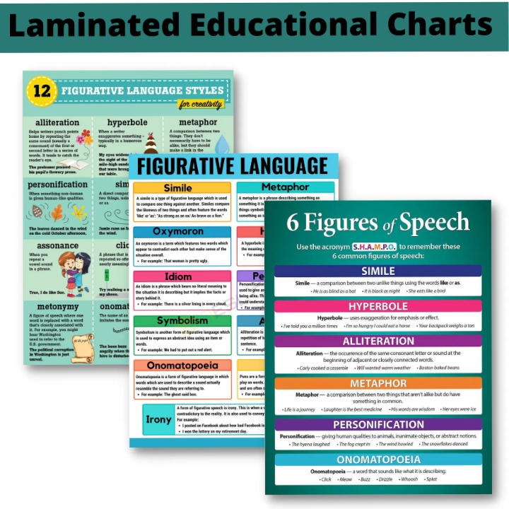 Laminated Figures of Speech Chart for Students and Teachers | Lazada PH