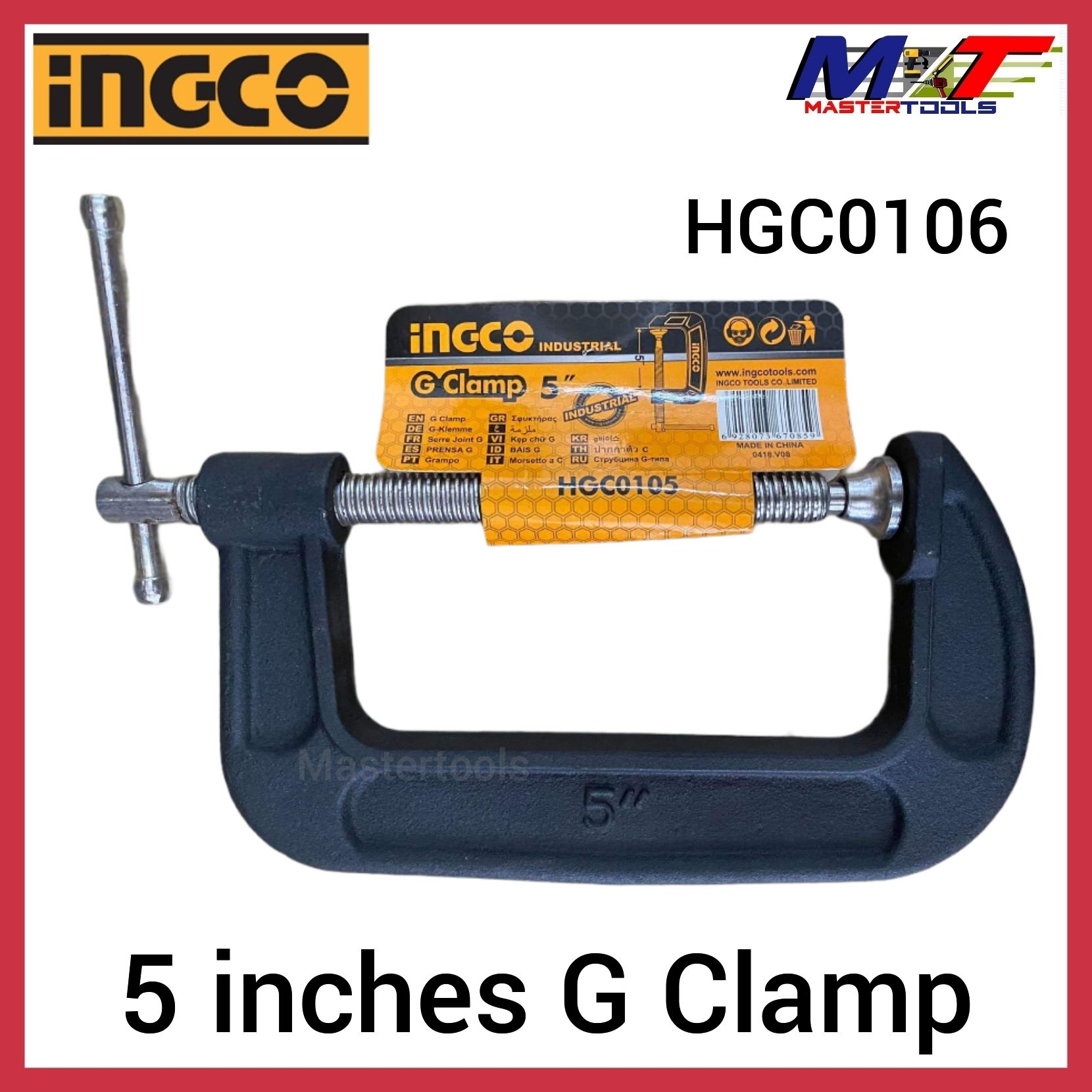 Ingco G clamp 5" HGC0105 ️Mastertools | Lazada PH