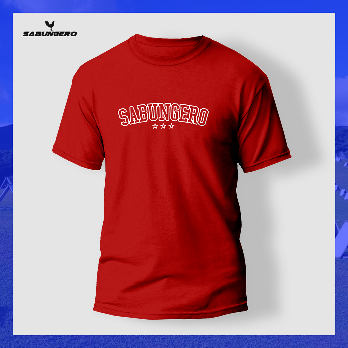 Sabungero Outline Design t shirt for men | Lazada PH