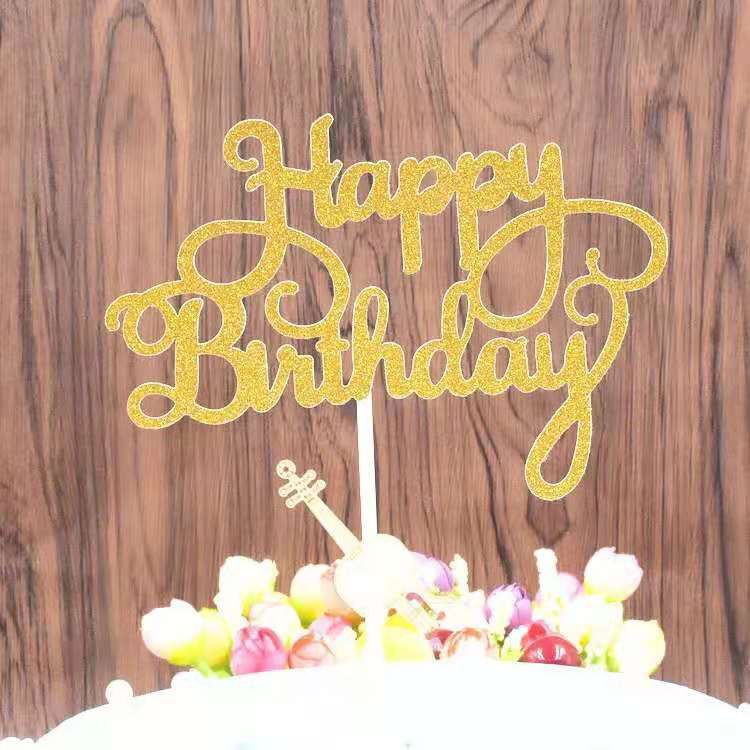 Acrylic Cake Topper Birthday Cake Topper Happy Birthday Party New Year ...