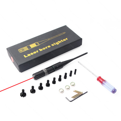 Red Dot Bore Sighter Collimator Kit Adjustable Adapters Red Bore Laser ...
