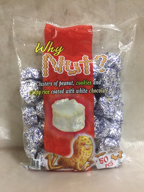 Why Nut? Milk Chocolate Snacks - Clusters of Peanut, Cookies and Crispy Rice Coated with Milk ...
