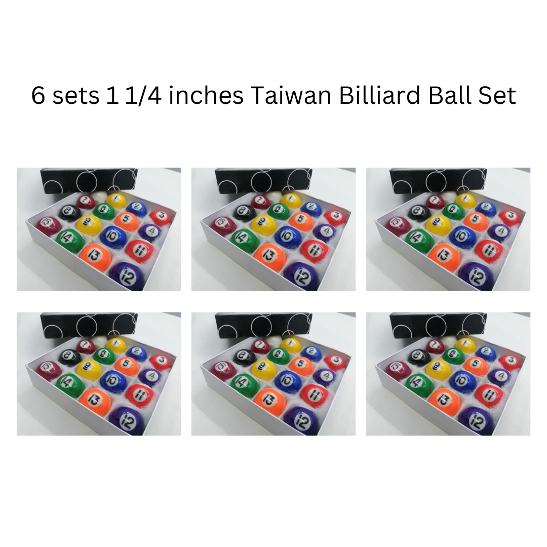6sets 1 1/4 inch size Ball set for Mini Billiards / Bola ng maliit na ...