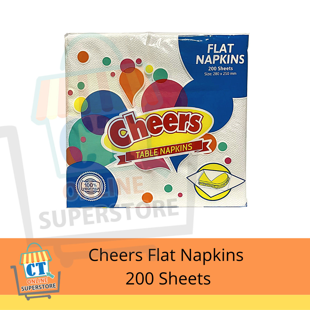 Cheers Flat Napkins 200 Sheets All-Purpose Tissue | Lazada PH