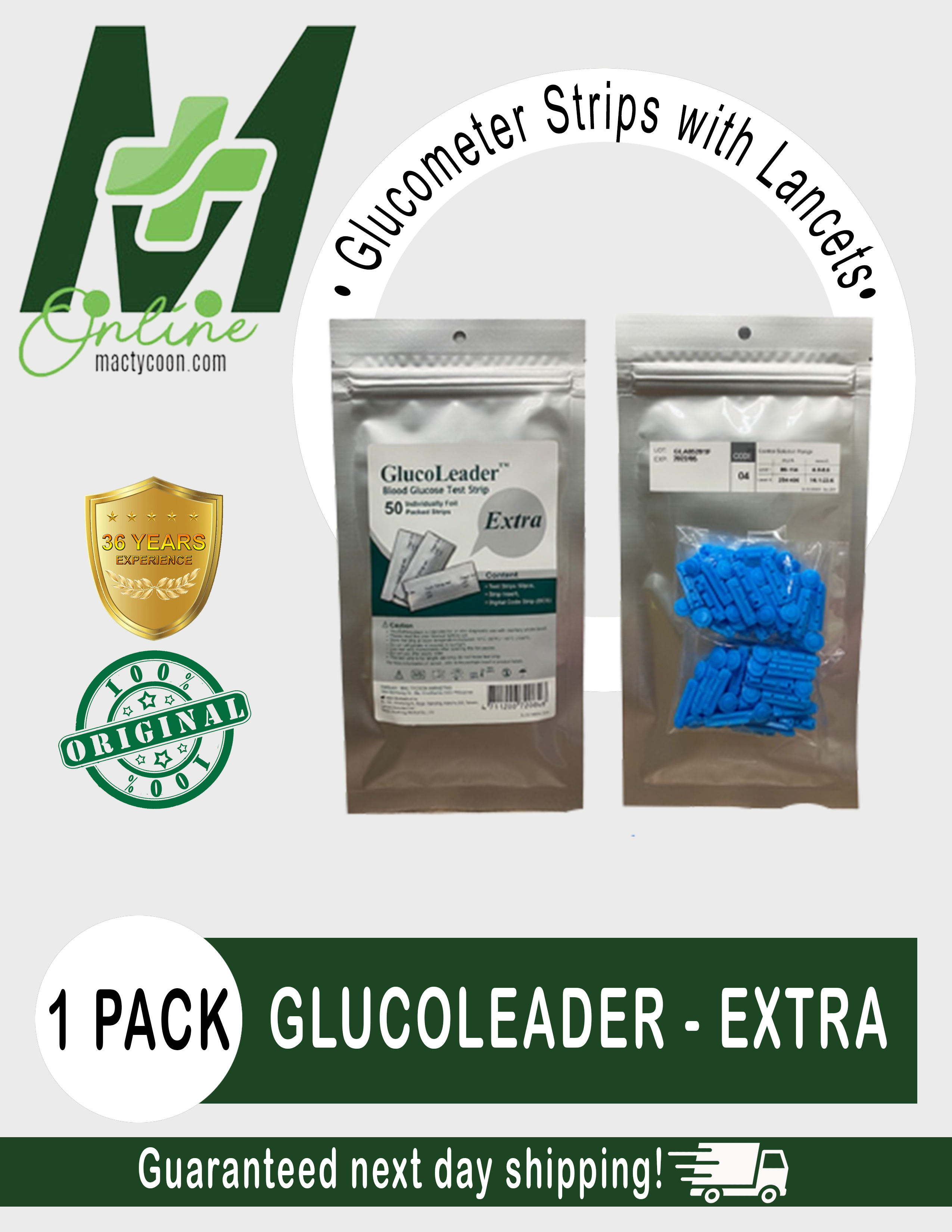 Glucometer strips - Glucoleader Extra (50 pcs) | Lazada PH