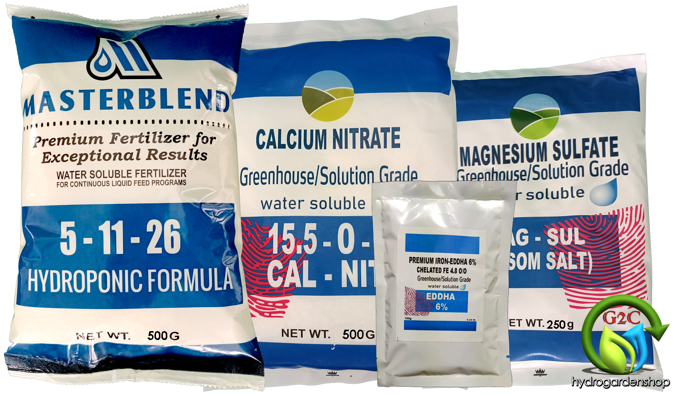 MASTERBLEND Hydroponics Formula 5-11-26, Cal-Nit (500g), Mag. Sul ...