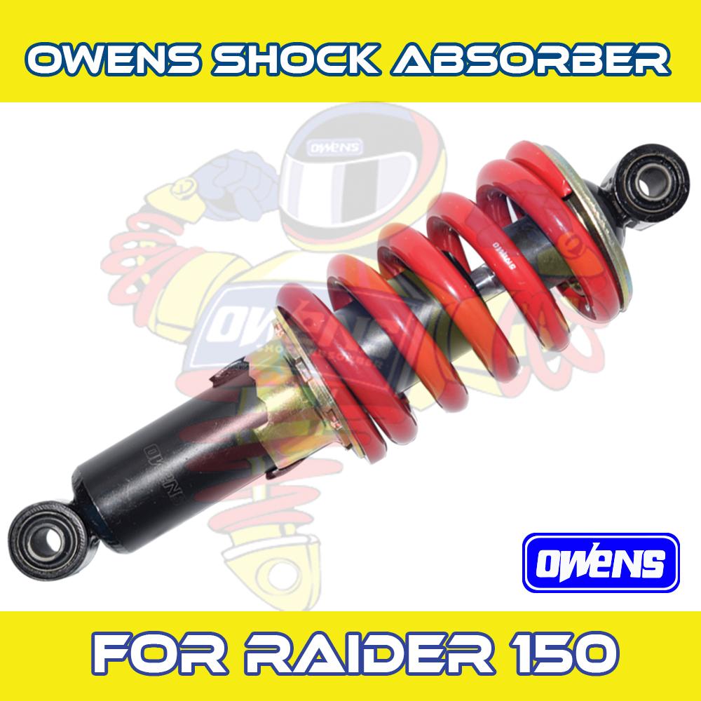 RAIDER 150 LOWERED Red Owens Motorcycle Rear Shock Absorber (Monoshock ...