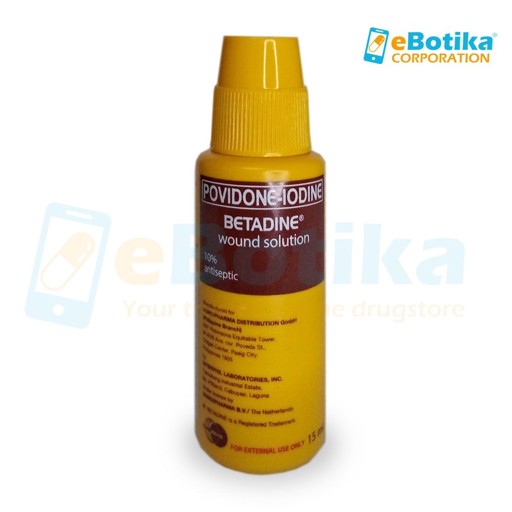 Betadine Povidone-Iodine Wound Solution 10% Antiseptic 15ml | Lazada PH