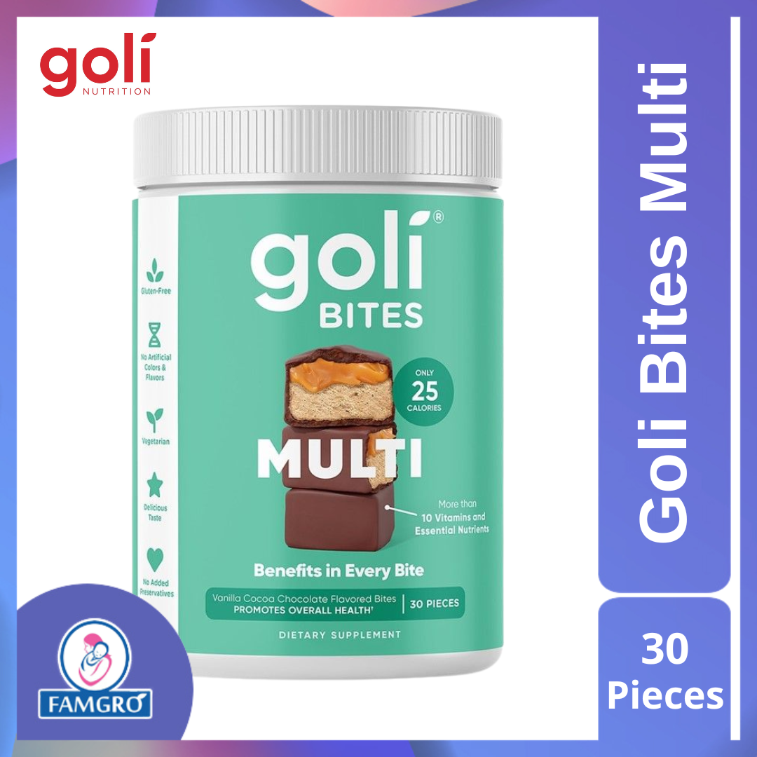 Goli Nutrition Multi Bites - Promotes Overall Health - 30 Choco Pieces ...