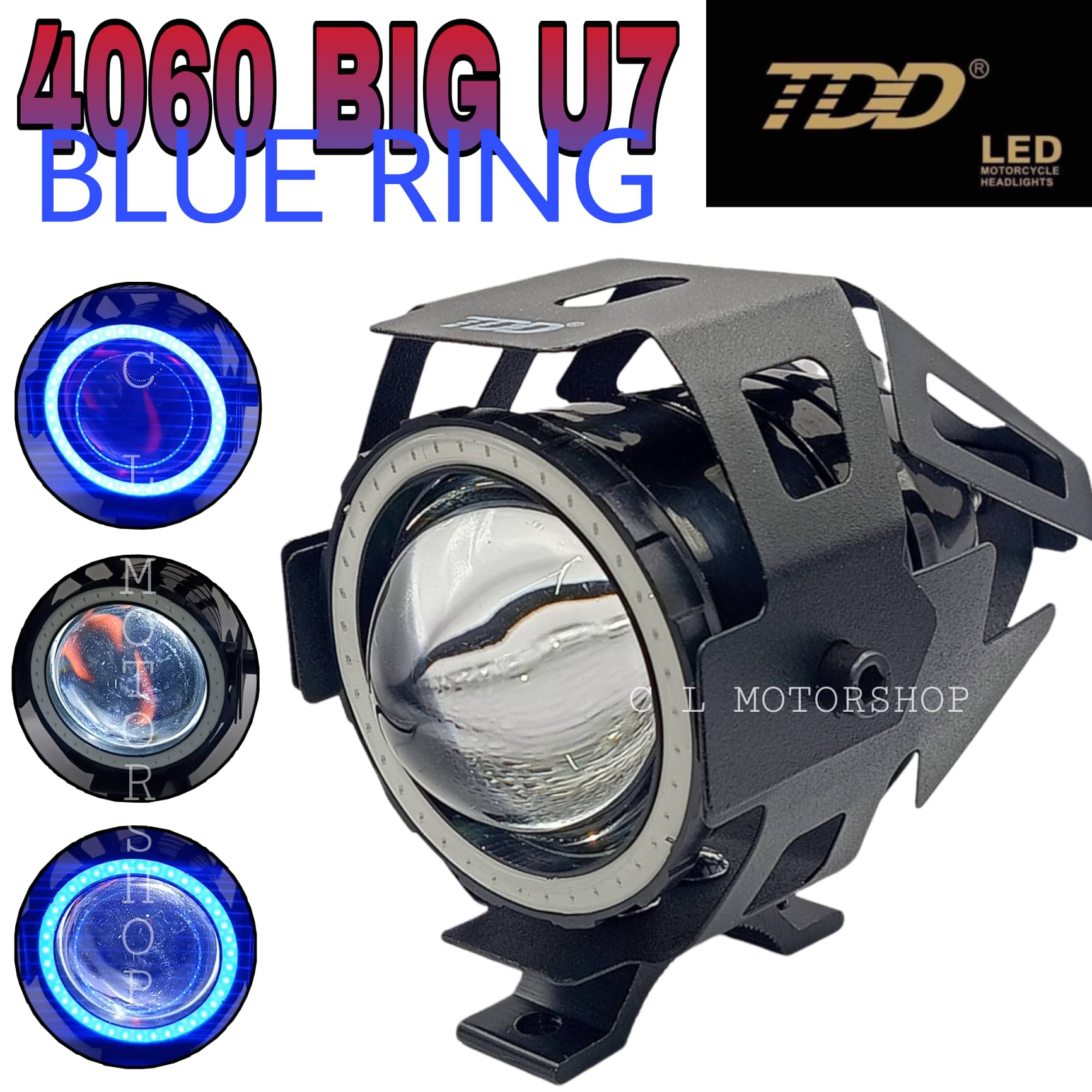 TDD U7 BIG RING PROJECTOR HEADLIGHT | Lazada PH