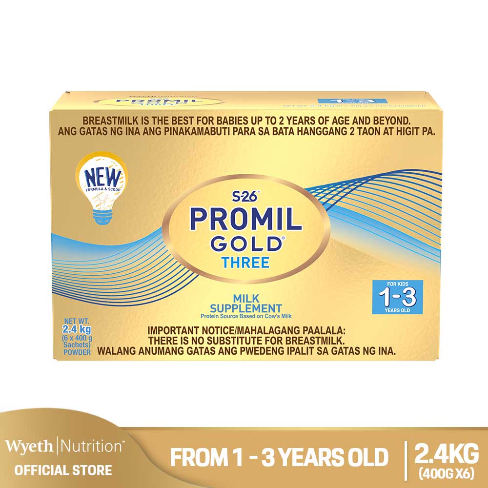 S-26 PROMIL GOLD THREE Milk Supplement for 1 to 3 Years Old 2.4kg ...