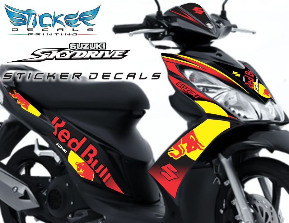 Skydrive 125 Sticker Decals (Red Bull) | Lazada PH