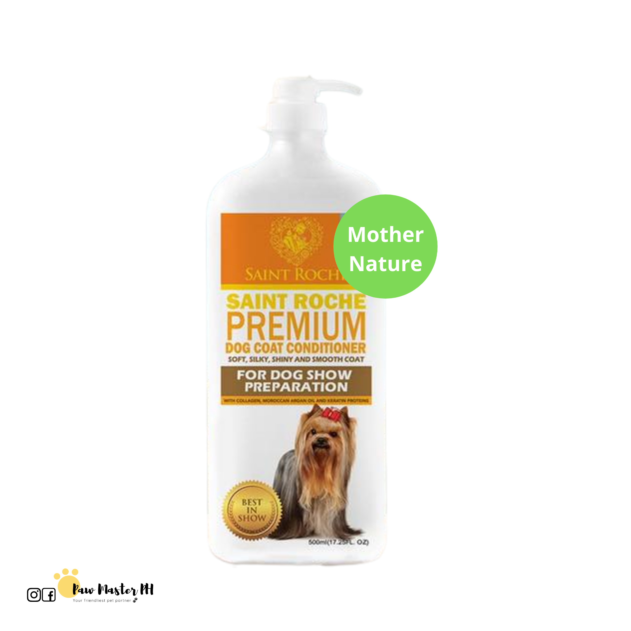 Saint Roche Organic Dog Conditioner Mother Nature 500ml - St. Roche ...