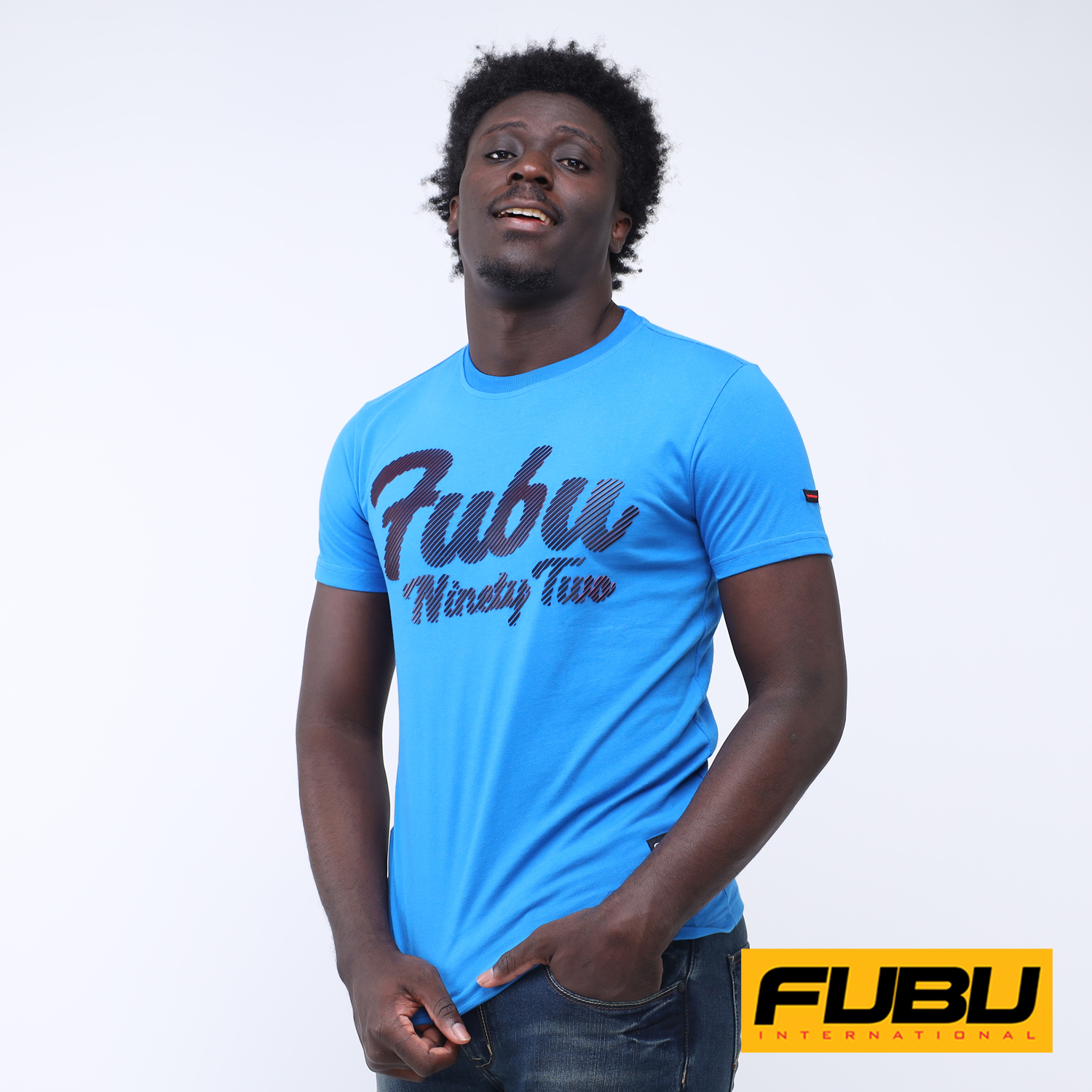 Fubu Round Neck Muscle Fit FBT01B-2696 (R.Blue) | Lazada PH