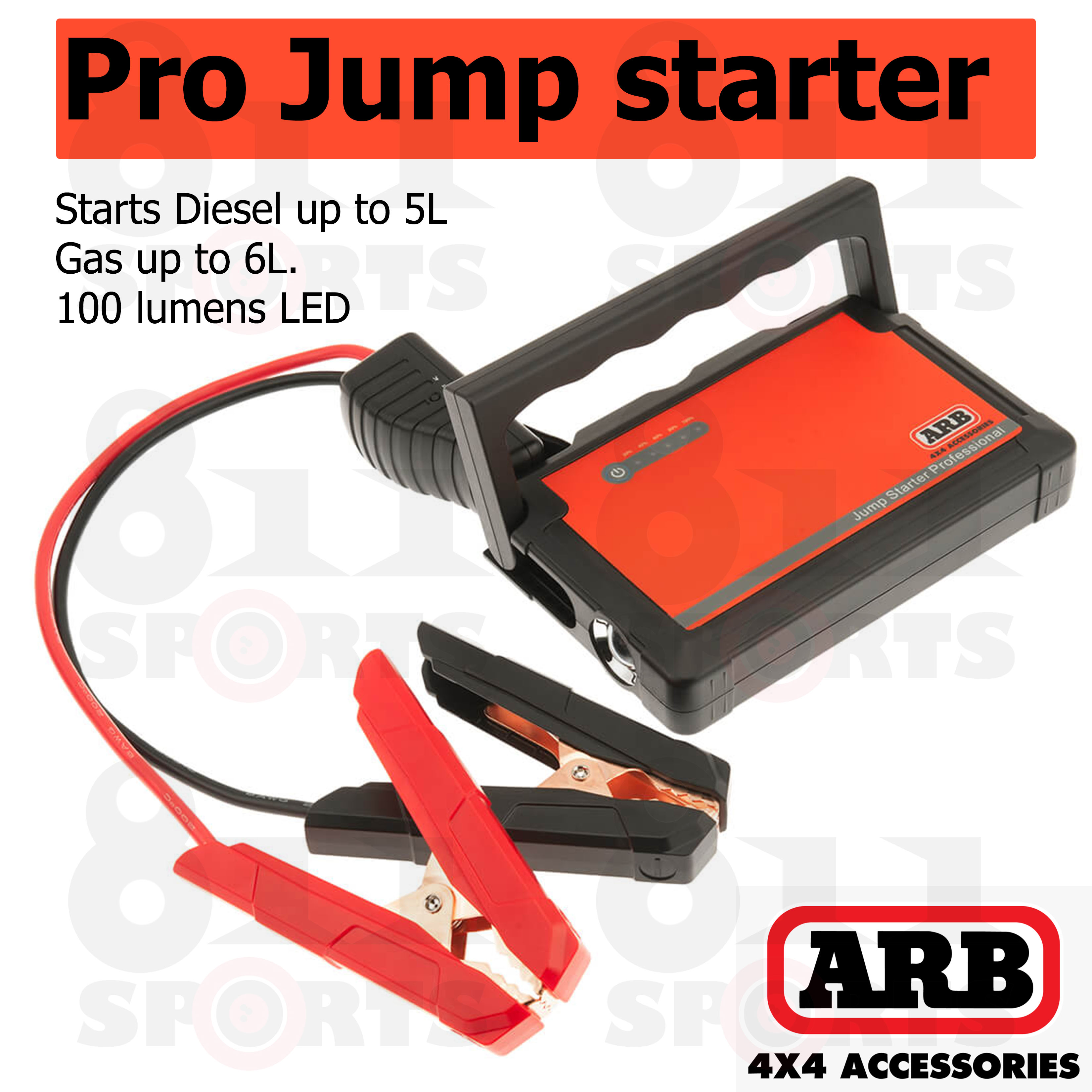 ARB 4x4 Portable Car Jumpstarter Motorcycle Jumpstarter Jump Starter 12 ...