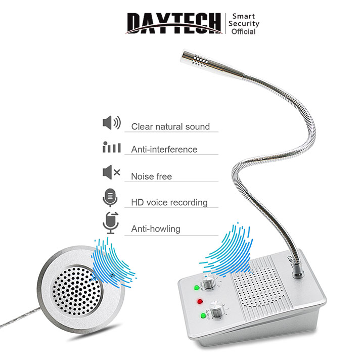 Daytech Window Speaker Intercom sliver System Anti-Interference ...