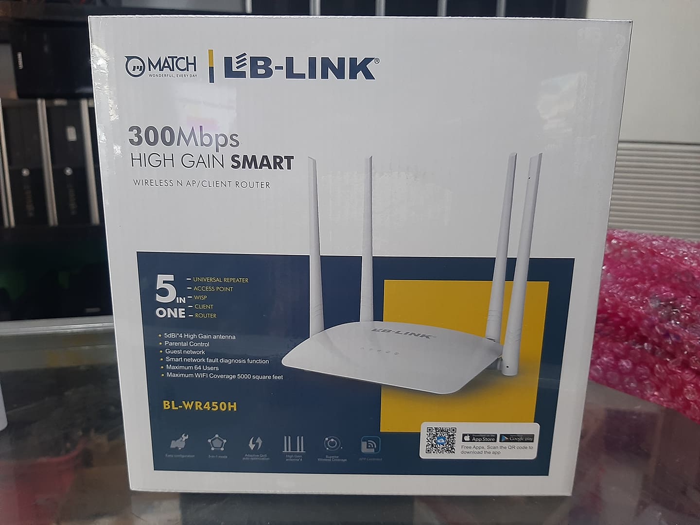 LB - LINK 300MBPS HIGH GAIN SMART WIRELESS N AP/CLIENT ROUTER 5 in 1 ...