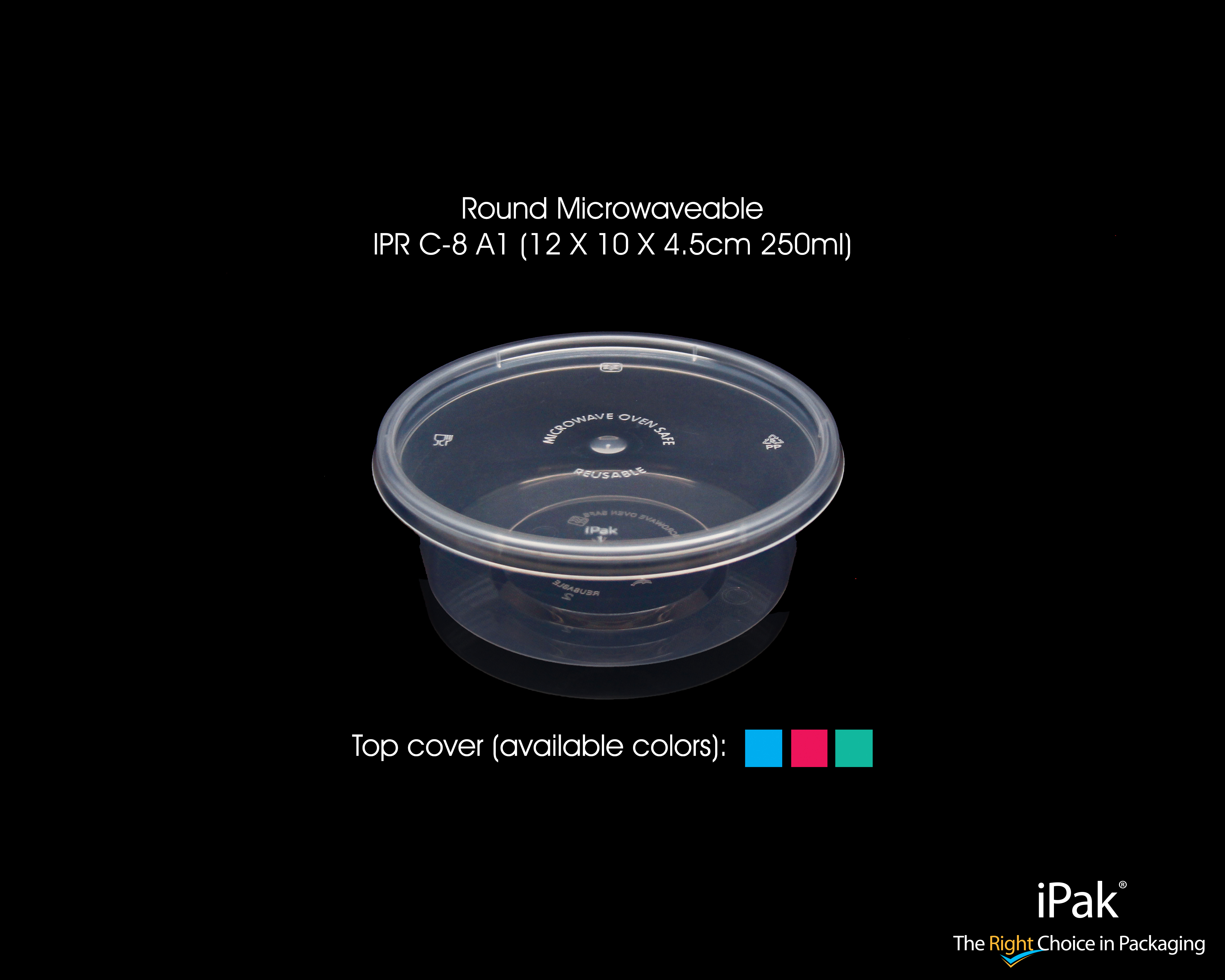 iPak Round Microwavable Container 250ml by 10's | Lazada PH