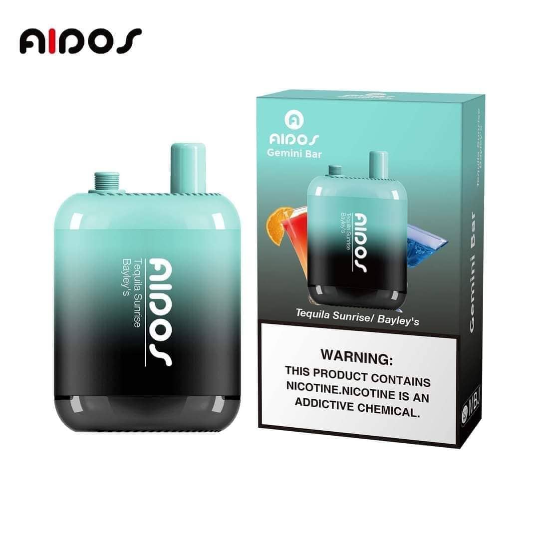 𝙎𝘼𝙇𝙀! [𝐋𝐄𝐆𝐈𝐓] AIDOS GEMINI 8000 Puffs 2 Flavor In 1 Rechargeable ...