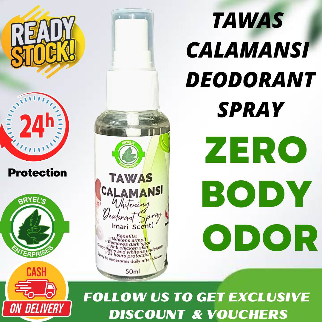 ⚡⚡BRYELS TAWAS CALAMANSI DEODORANT SPRAY 50ML Armpit Whitening ...