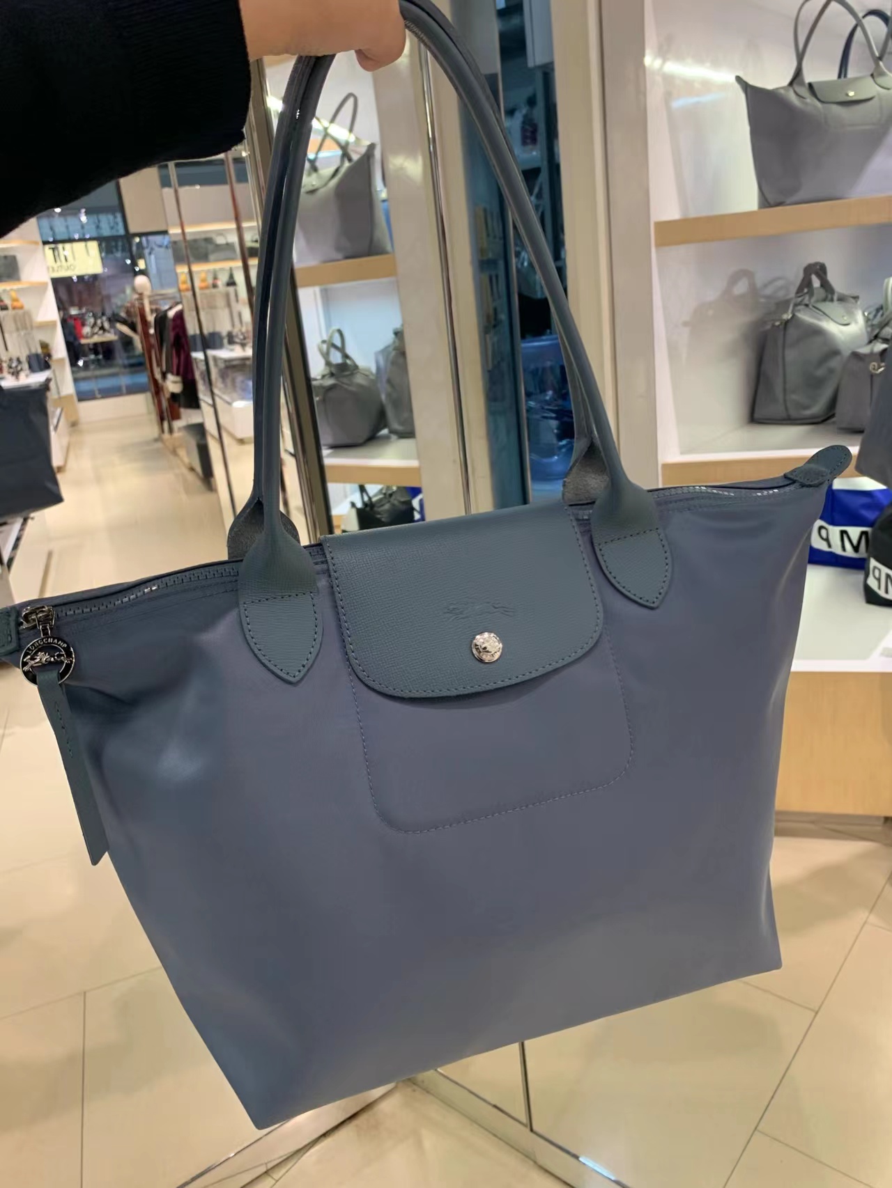 100％ Real authentic 【LONGCHAMP】NEO LE Pliage 1899 2605 598 Long Handle ...