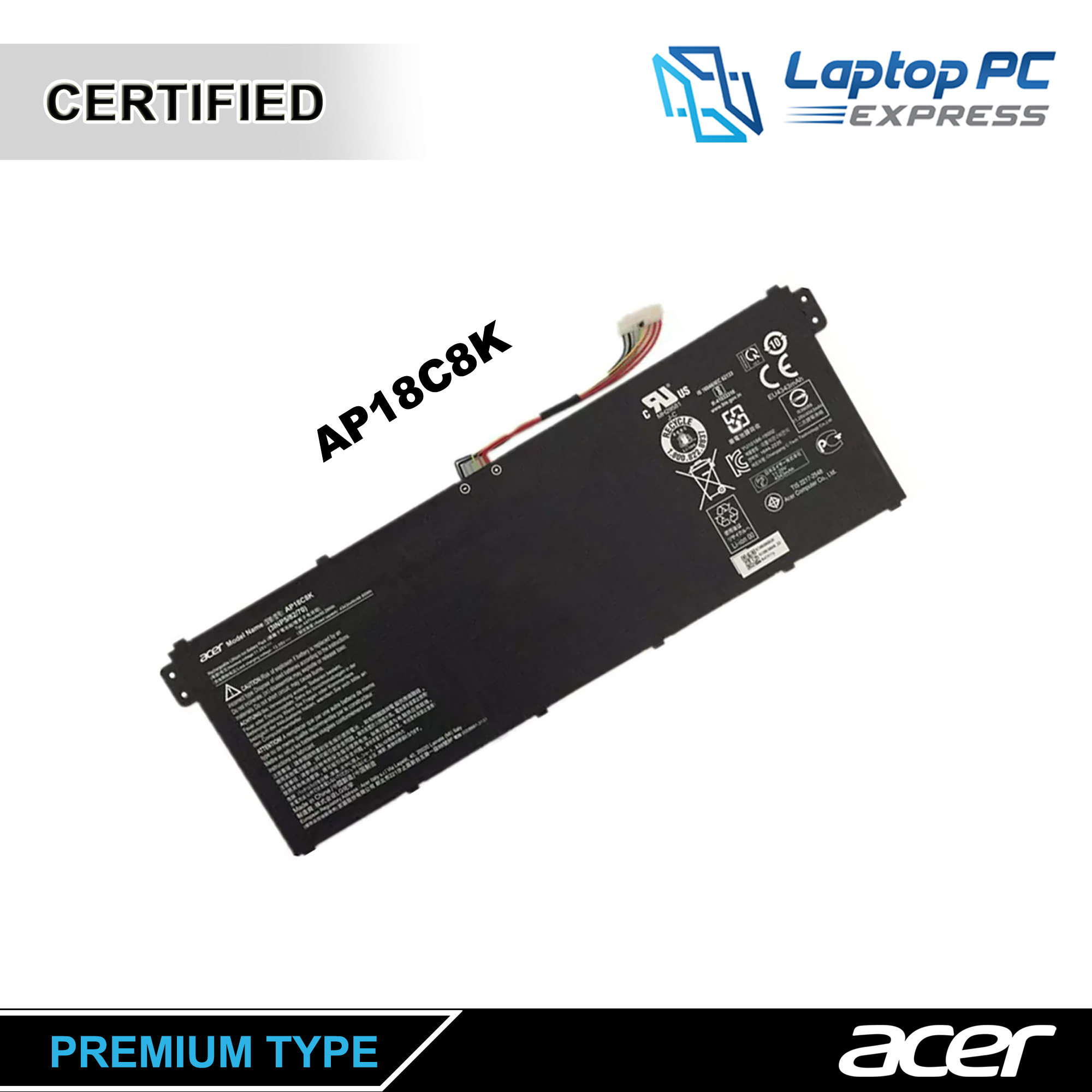 AP18C8K Laptop Battery Compatible with Acer Chromebook Spin SP314 CP713 ...