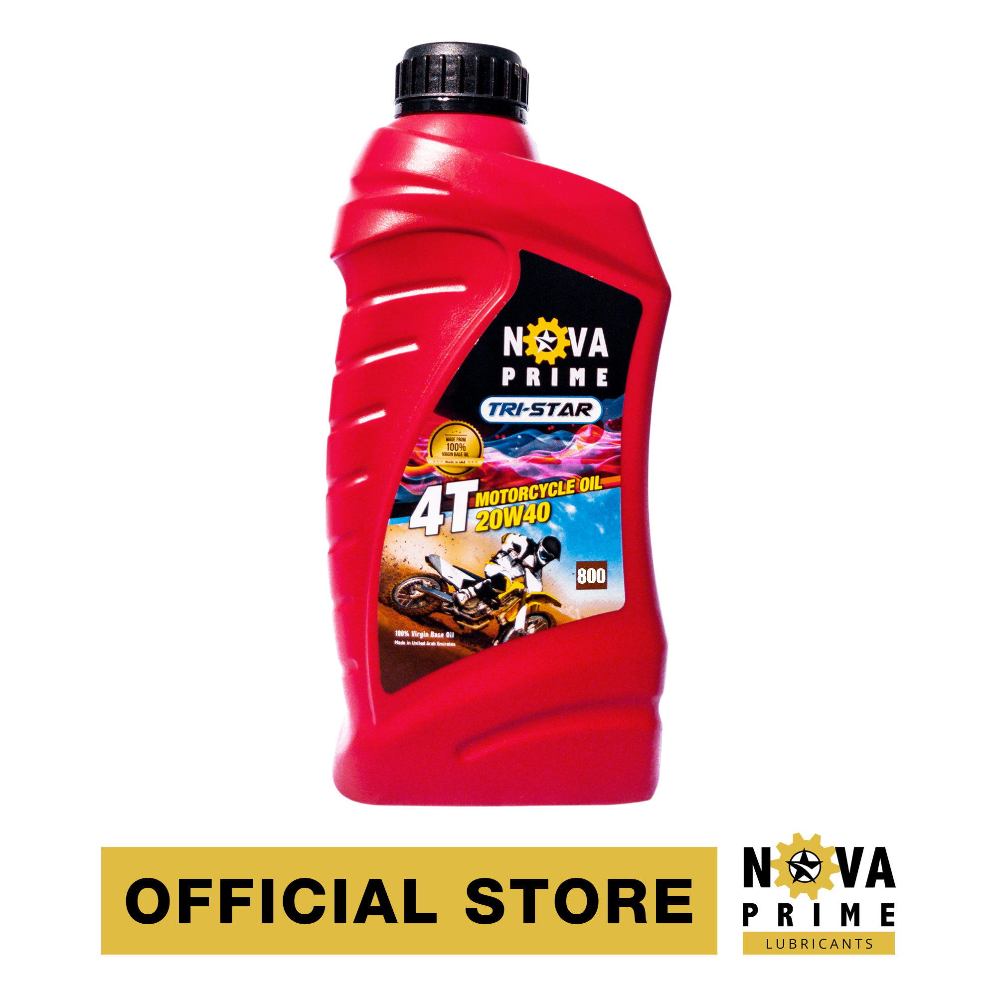 Nova Prime Tri-Star 4 Stroke Motorcycle Engine Oil 800ml | Lazada PH