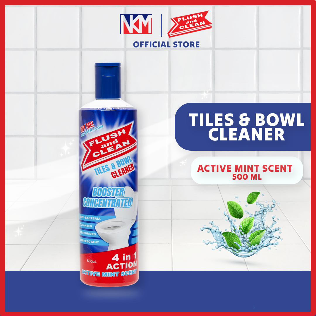 Flush and Clean Tiles and Bowl Cleaner Booster Concentrate 500Ml ...