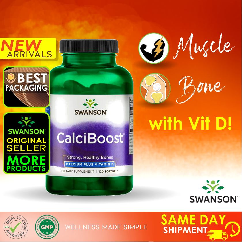 Swanson CalciBoost 120 Sgels Calcium with Vitamin D | Lazada PH