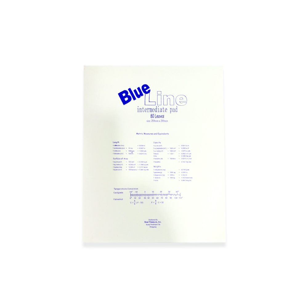 Blue Line Intermediate Pad Paper (80 leaves) | Lazada PH