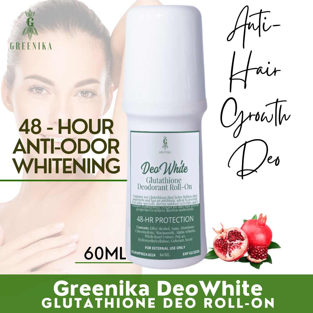 [ WHITENING DEODORANT ROLL ON ] Greenika DeoWhite Glutathione Deodorant ...