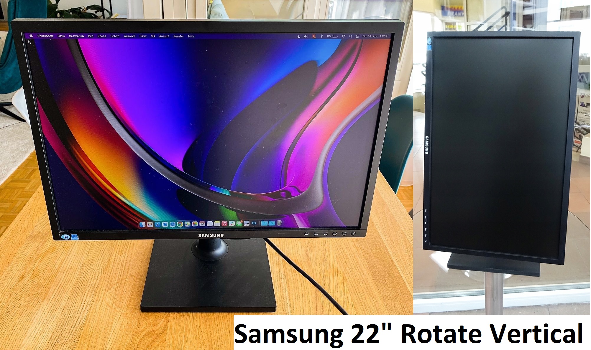 Samsung 22" Gaming LED monitor,1080p,Rotate Vertical,Height Adjustable ...