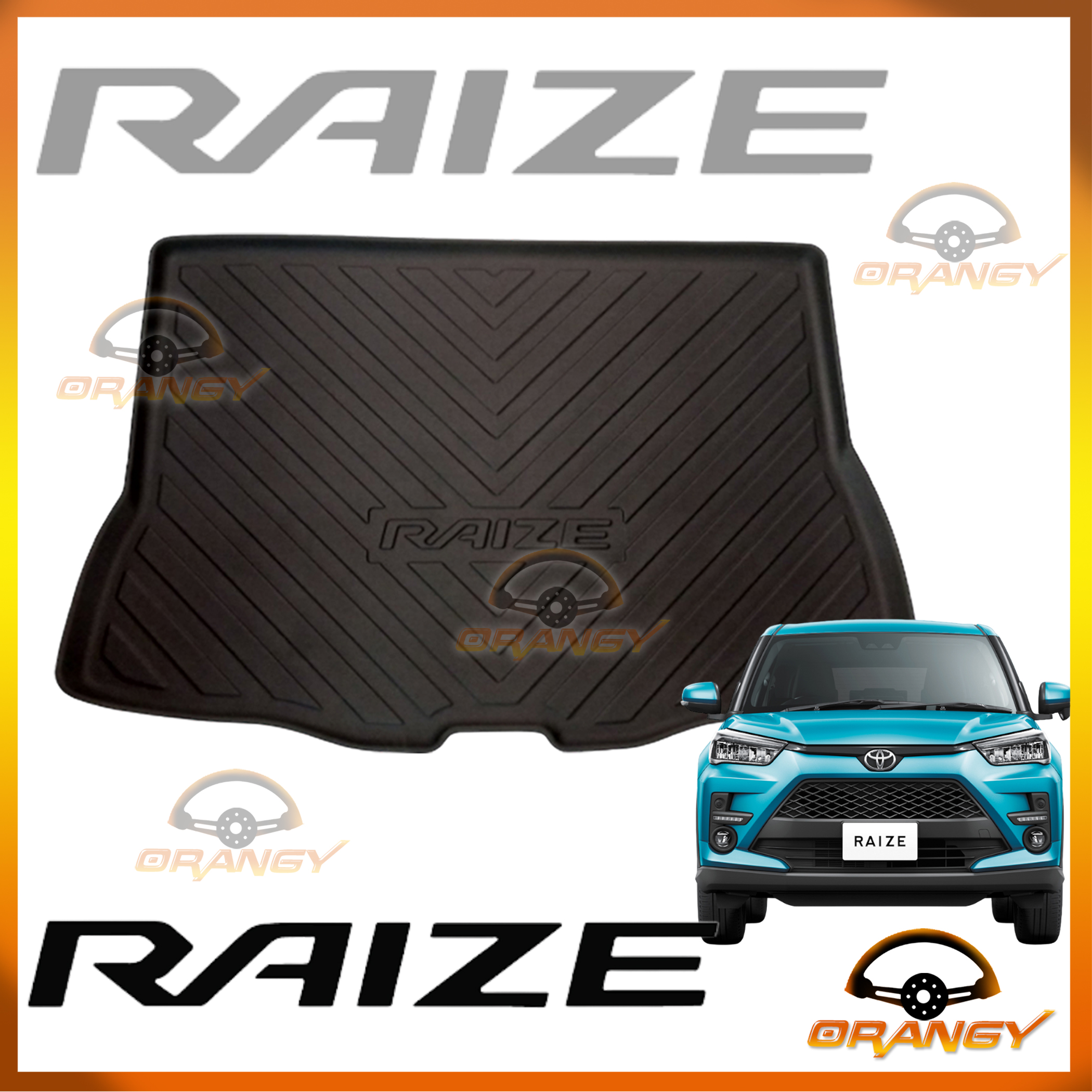 Toyota Raize 2021 to 2023 Cargo Trunk Tray V1 w/o Extension or V2 w ...