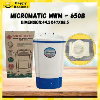 Micromatic MWM 650B Single Tub Washing Machine 6.5kg Capasity | Lazada PH