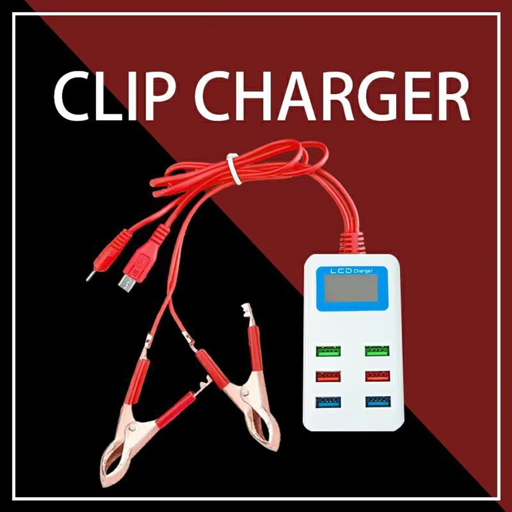 Universal Clip Battery Charger For Battery 12V/24V Clip Charger Battery ...