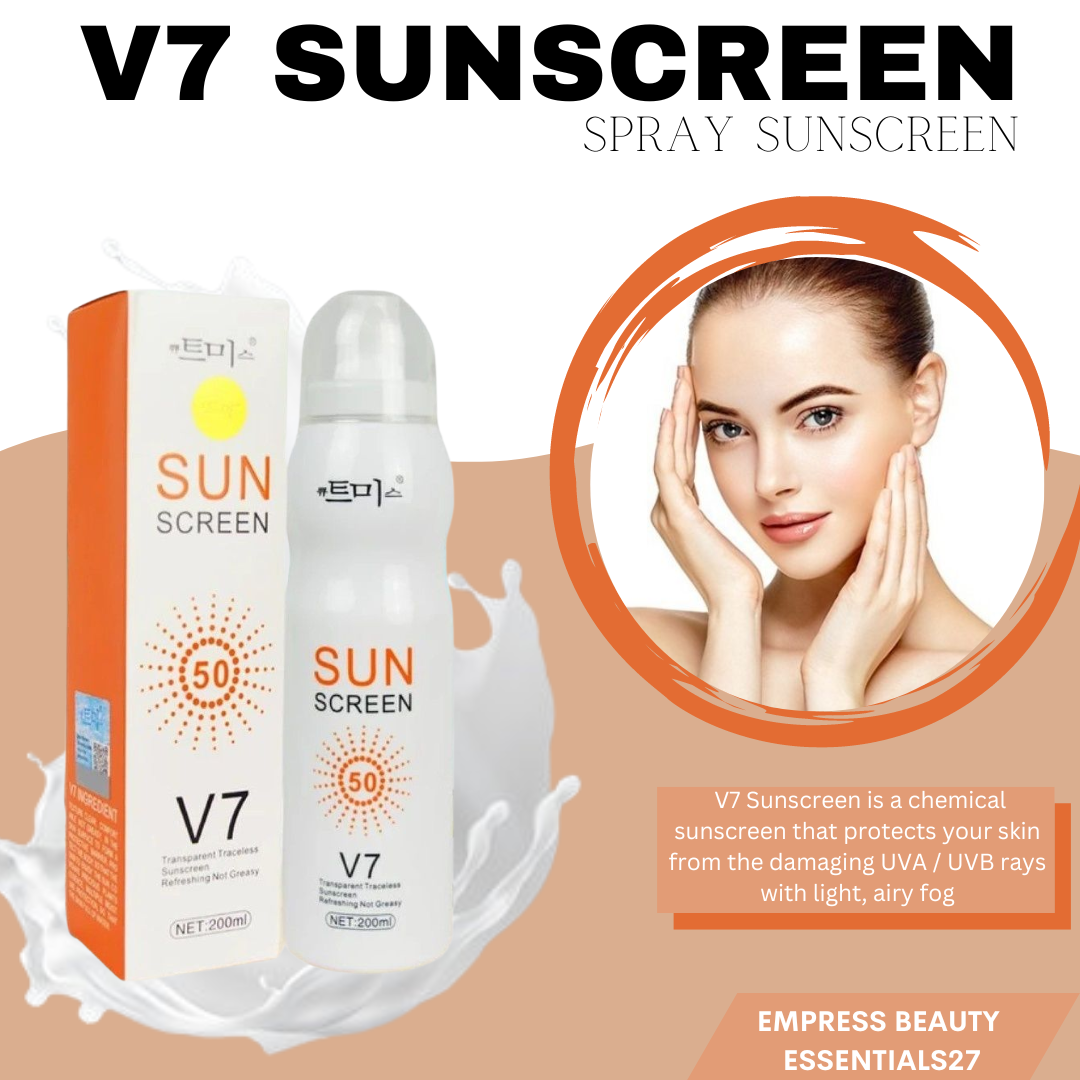 Original Very Effective Instant Whitening SUN SCREEN SPRAY V7 200ML SPF ...