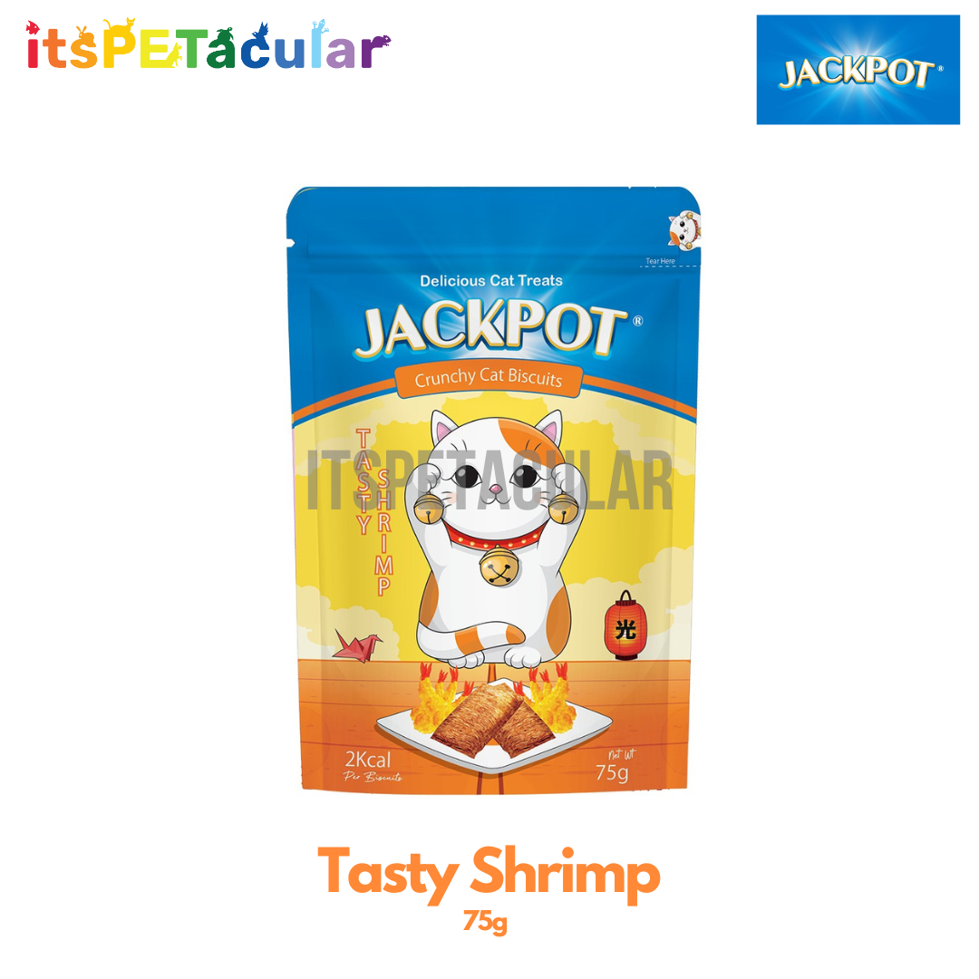 Jackpot Crunchy Cat Biscuits Cat Treats 75g | Lazada PH