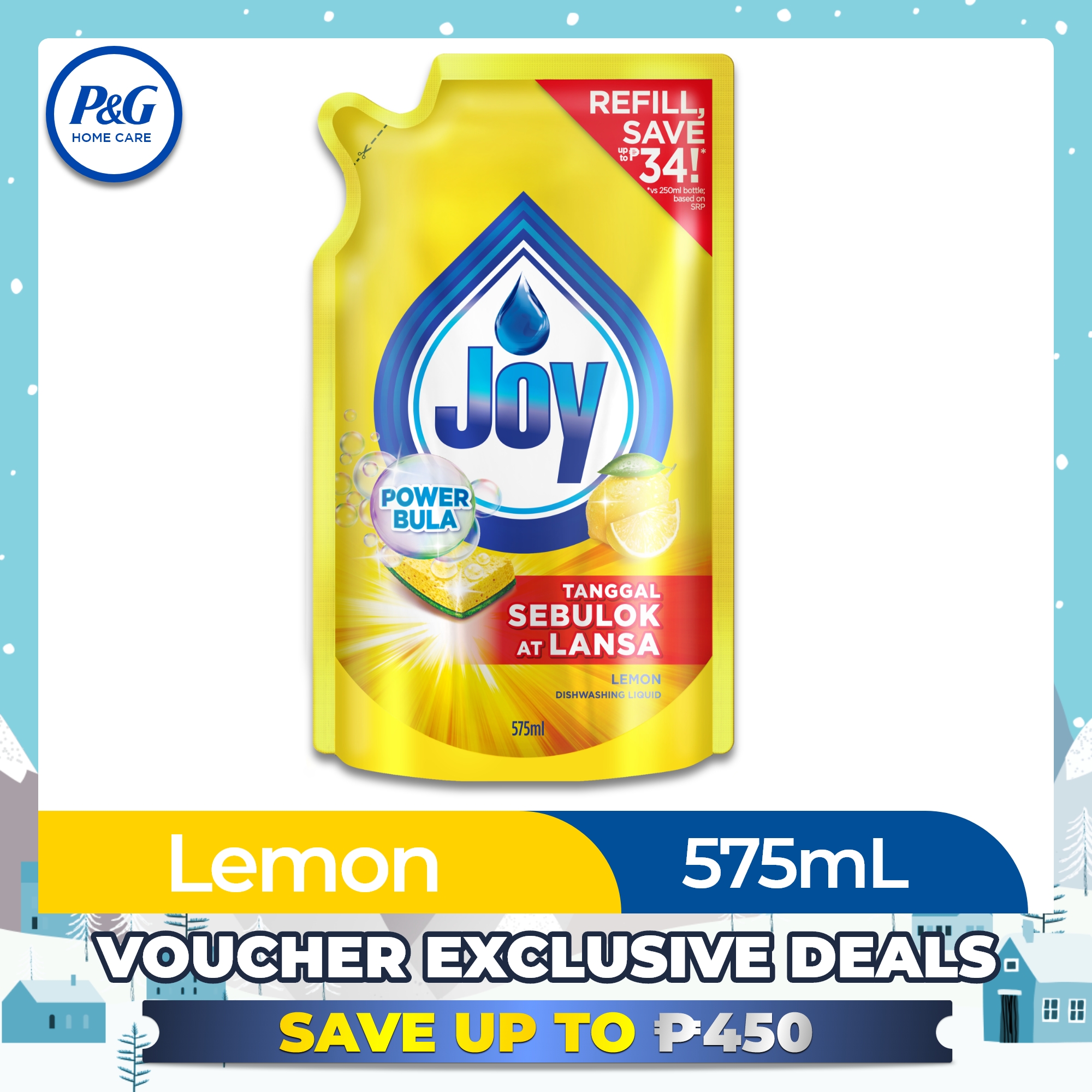 Joy Lemon Concentrate Dishwashing Liquid 575mL [Dishwashing Liquid ...